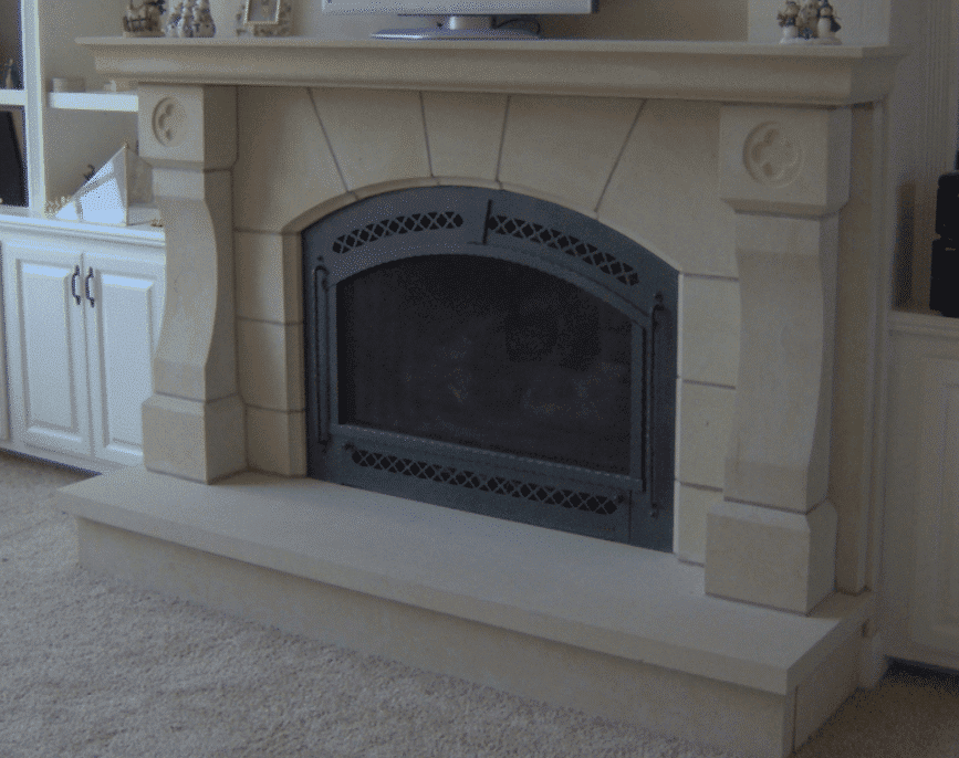 Honed & Profiled Limestone Mantels for "Cast" Look - Hearth and Home ...